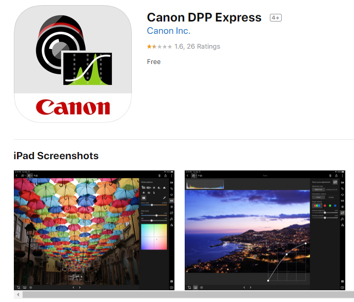 Canon moving DPPExpress to subscription Tag name Category name Canon News
