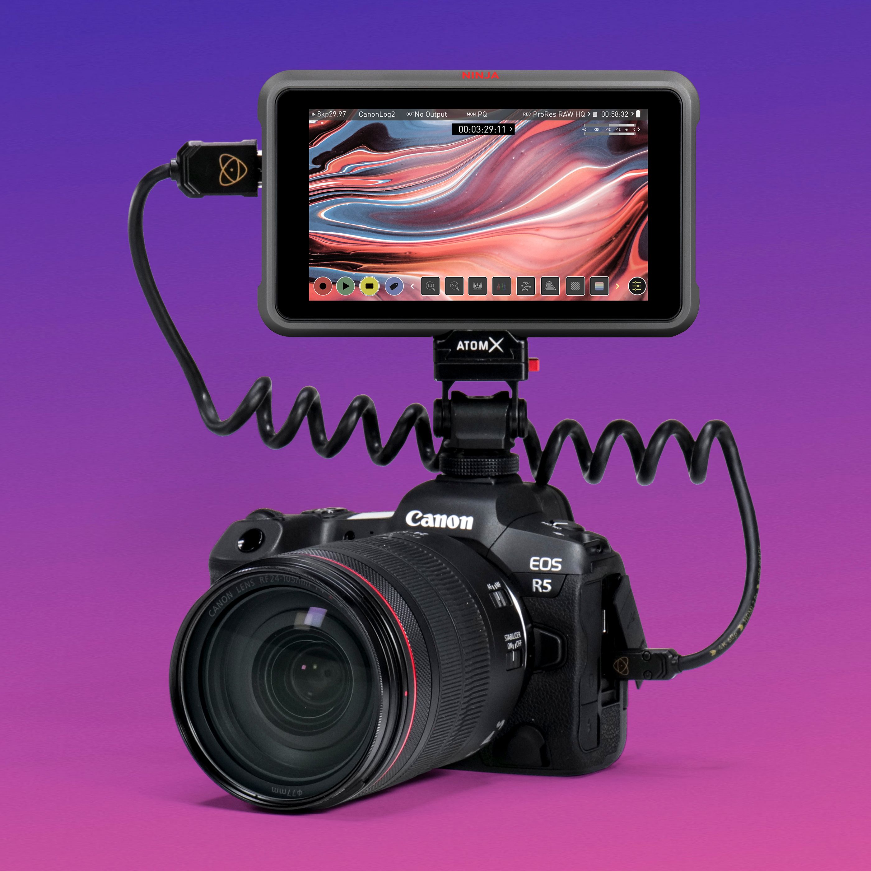 Atomos Ninja V+ Canon R5 8K PRORES RAW now available Tag name Category ...