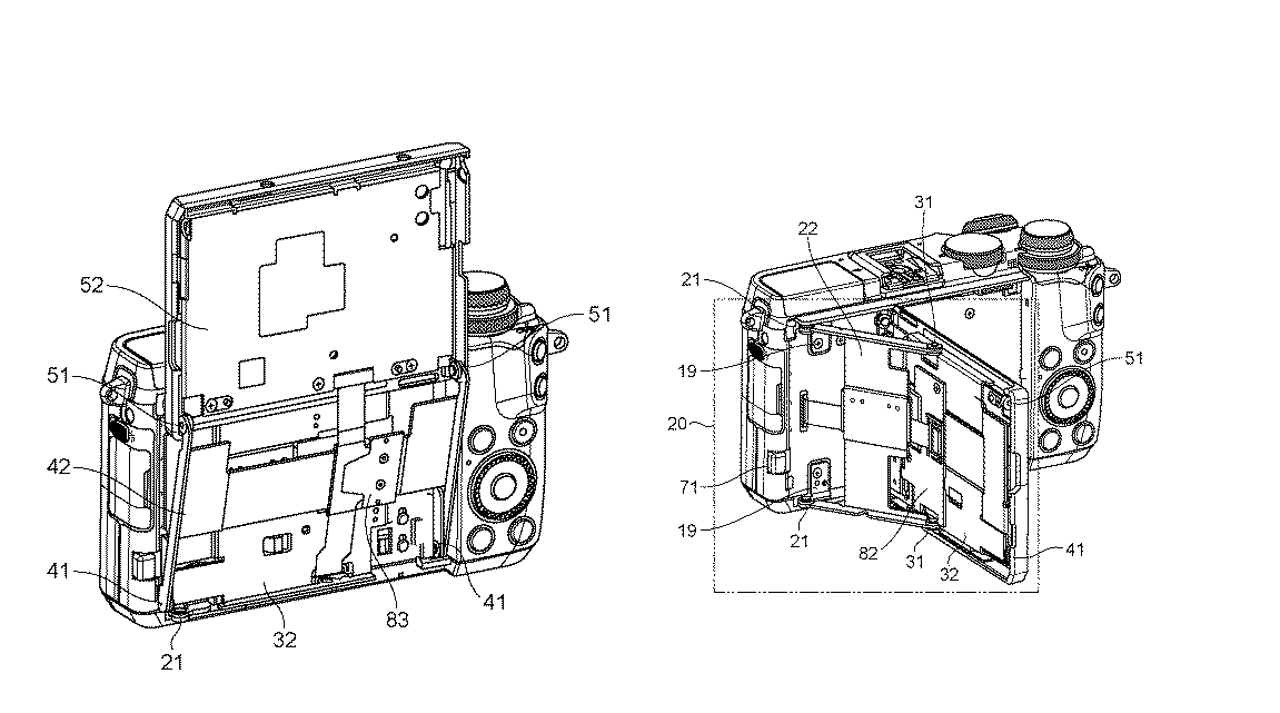 Canon Patent Application New Tilt screeen mechanism for EOS-M Cameras ...